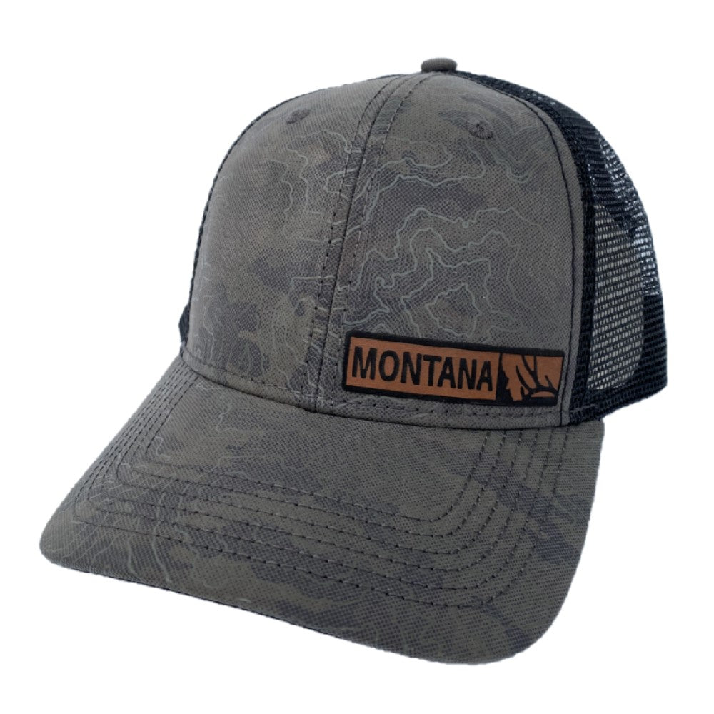 Topo Montana Trucker - Elk - Montana Hat - Charcoal – HUNT MONTANA